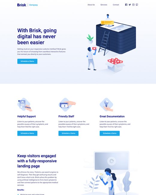 Brisk – Multi-Purpose Elementor WordPress Theme