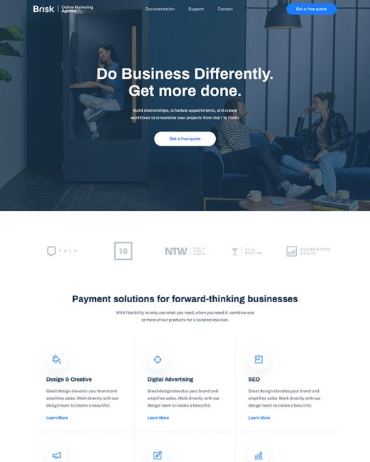Brisk – Multi-Purpose Elementor WordPress Theme