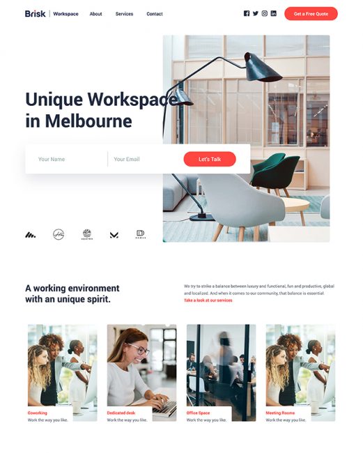 Brisk – Multi-Purpose Elementor WordPress Theme